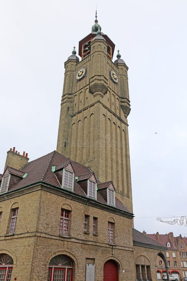 Belfry in Bergues, France editorial image. Image of brick - 160226880