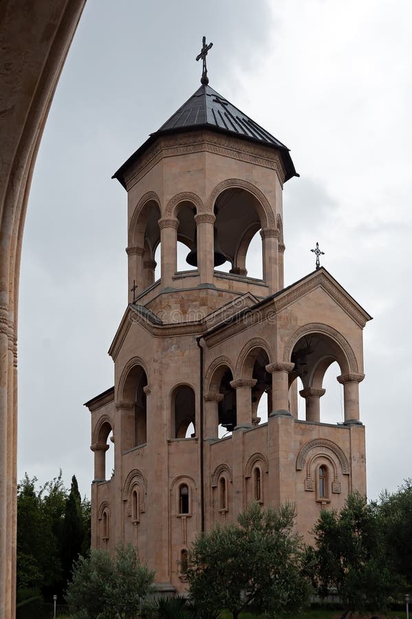 Belfry in Holy Trinity Complex in Tbilisi, Georgia Stock Image - Image ...