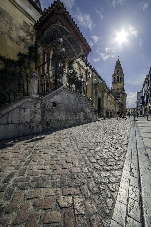 The Belfry of the Mosque editorial stock photo. Image of calahorra ...