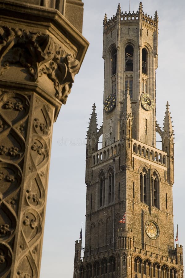 Belfry Tower, Bruges stock image. Image of architecture - 11361183