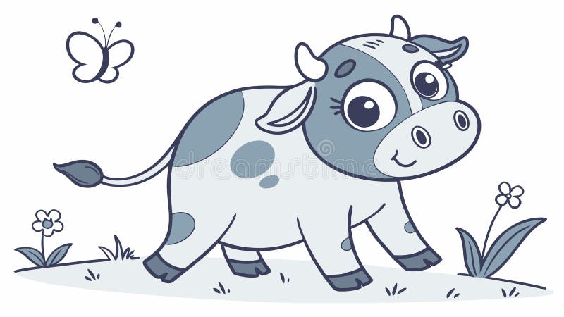 Belgian Blue Cow in Shock Screams Post Office Vector Stock Vector ...