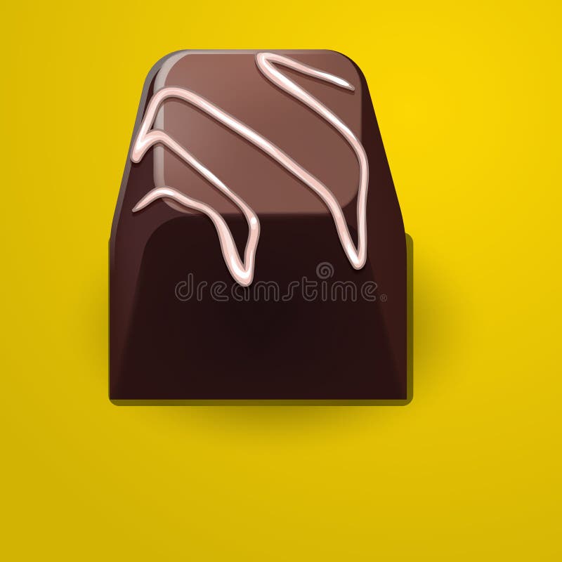 Belgian Chocolate. Vector Illustration Decorative Design Stock Vector ...