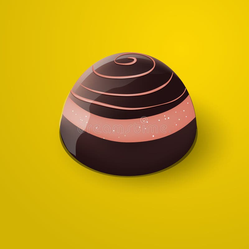 Belgian Chocolate. Vector Illustration Decorative Design Stock Vector ...