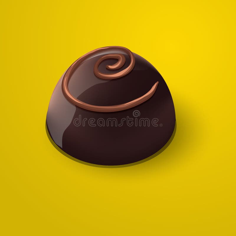 Belgian Chocolate. Vector Illustration Decorative Design Stock Vector ...