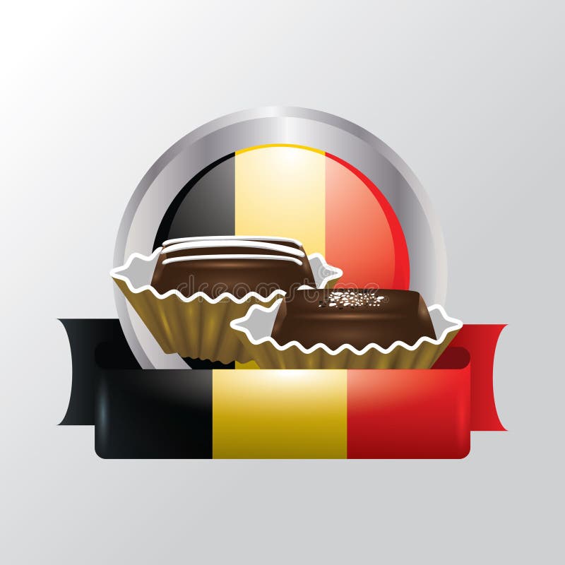 Belgian Chocolates. Vector Illustration Decorative Design Stock Vector ...
