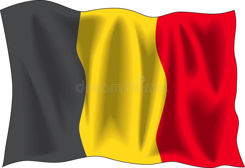 Belgian flag stock vector. Illustration of drawing, belgian - 2328808
