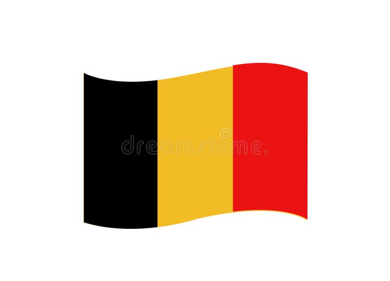 Belgian Flag Vector Illustration Stock Vector - Illustration of ...