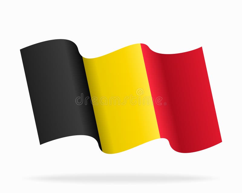 Belgian Flag Wavy Background Layout. Vector Illustration. Stock ...