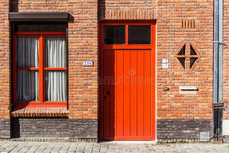 Belgian house stock image. Image of facade, architecture - 35813171
