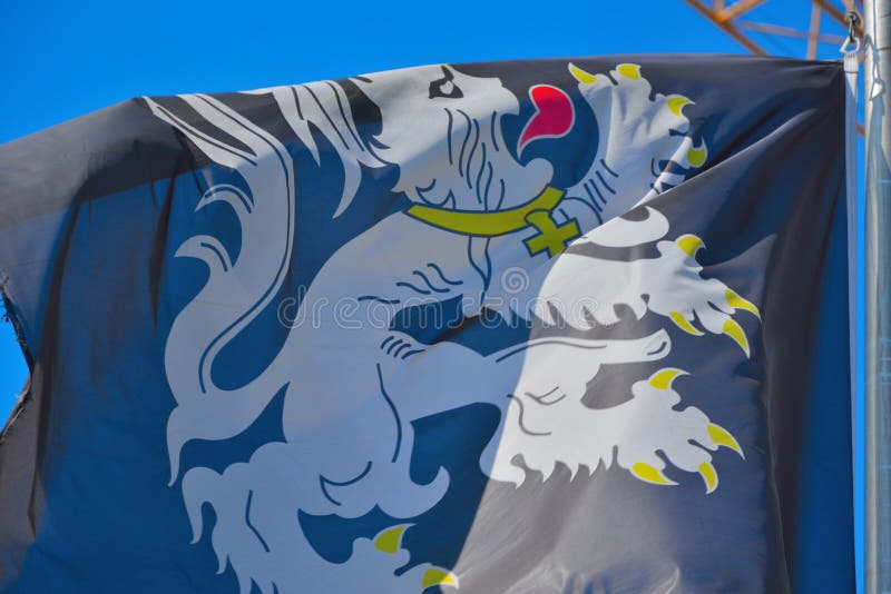 Belgian lion flag stock image. Image of outside, outdoors - 53126545