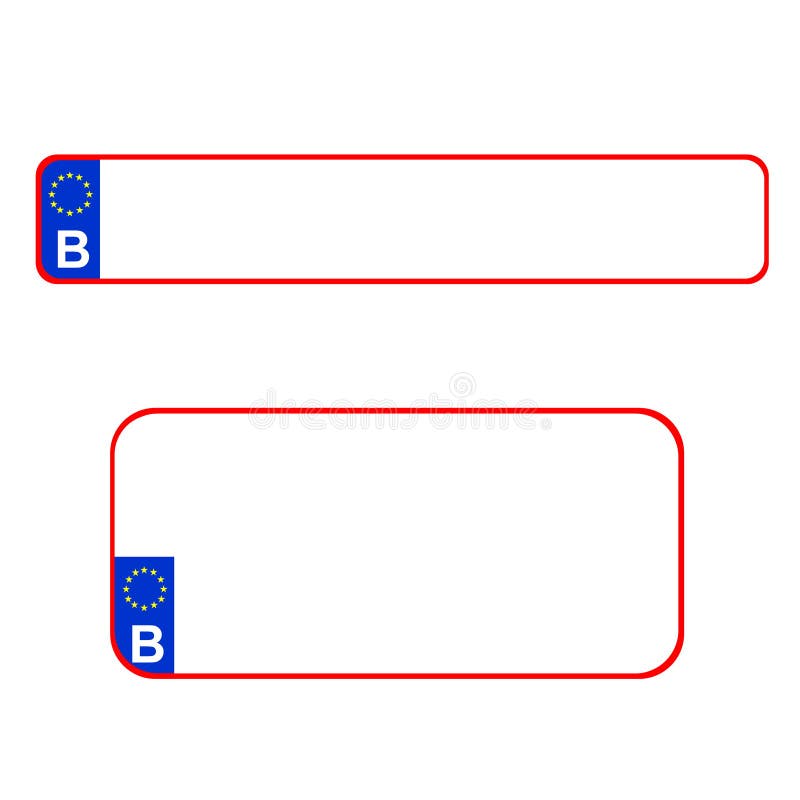 Empty License Plate stock vector. Illustration of metropolis - 13989980