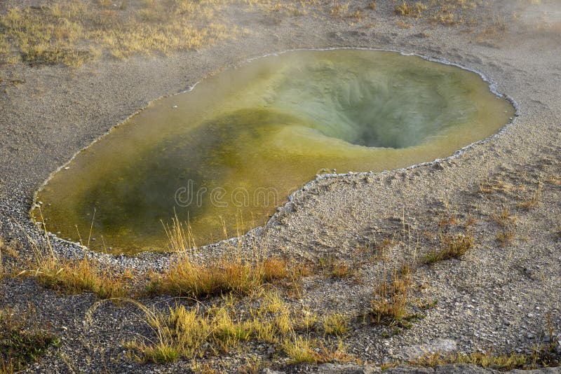 Belgian Pool, Yellowstone National Park Stock Photo - Image of colored ...