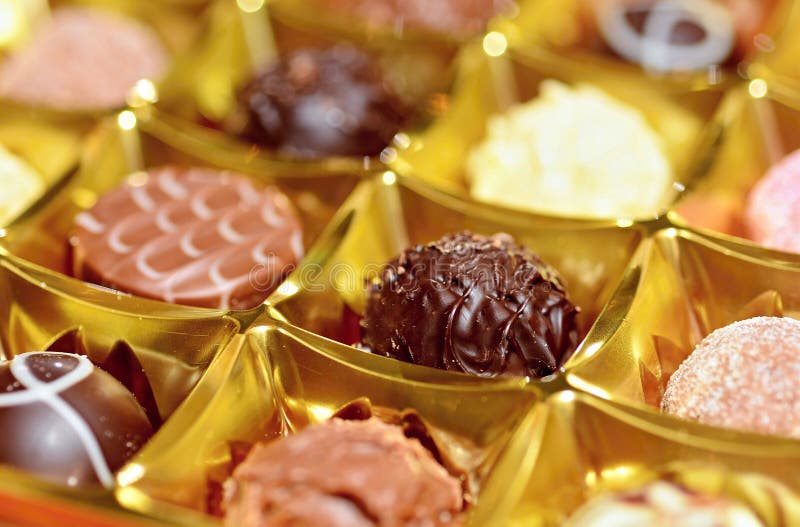 Belgian Pralines stock photo. Image of praline, dark - 91232266