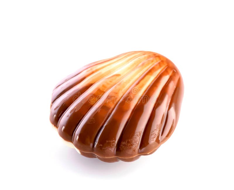 One seashell chocolate bar stock image. Image of snack - 243221471