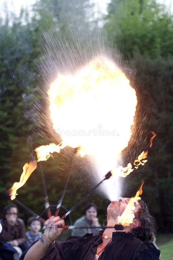 Belgioioso Fantasy 2009: Fire Eater Editorial Photography - Image of ...