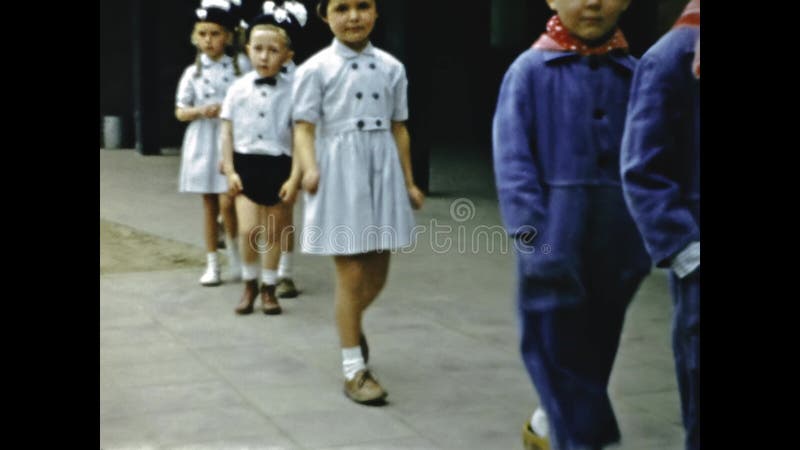 Belgium 1966, Act Children Show in the 60s Stock Video - Video of ...