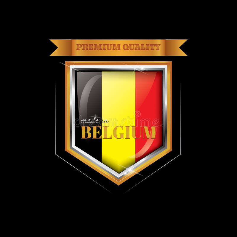 Belgium Badge. Vector Illustration Decorative Design Stock Vector ...