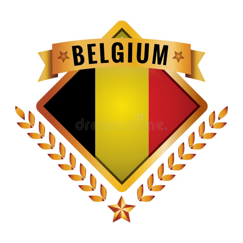 Belgium Badge. Vector Illustration Decorative Design Stock Vector ...