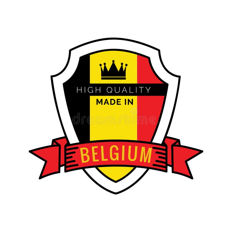 Belgium Badge. Vector Illustration Decorative Design Stock Vector ...