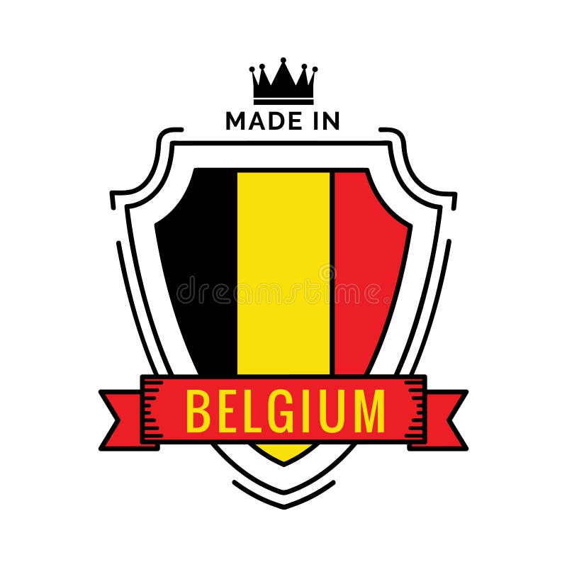 Belgium Badge. Vector Illustration Decorative Design Stock Vector ...