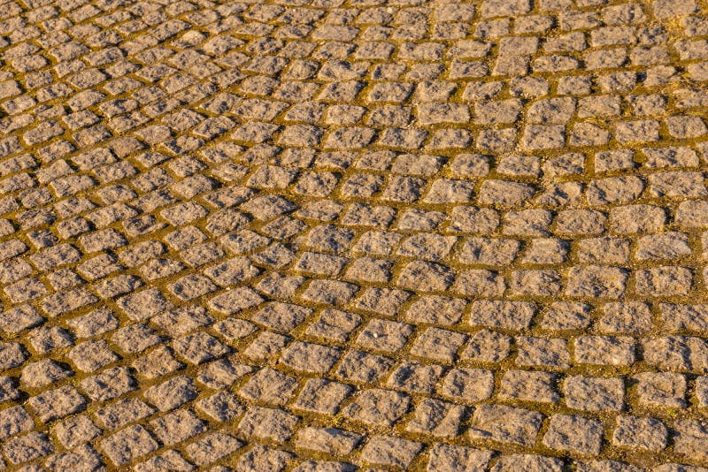 Curved cobblestone road stock image. Image of lead, pebble - 105991151