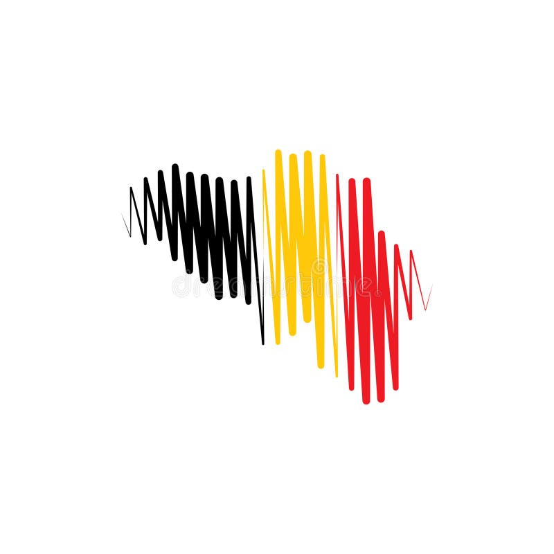 Belgium Country Map Logo Vector Icon Clipart Stock Vector ...
