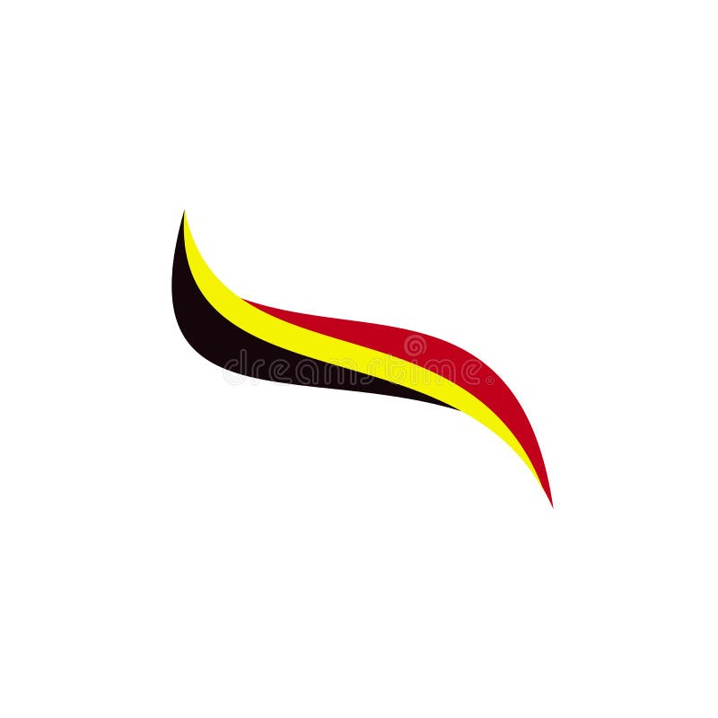 Belgium Flag Logo Design Template Stock Vector - Illustration of ...