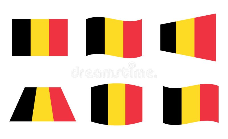 Belgium Flag, Official Colors of the Belgian National Flag Stock Vector ...
