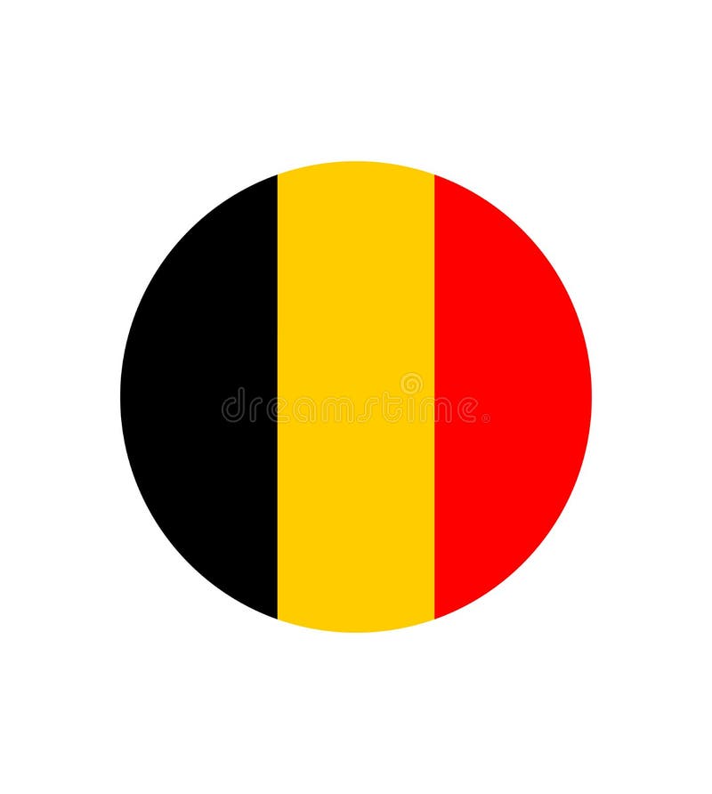 Belgium Flag, Vector Icon, Illustration. Belgian Flag with the Three ...