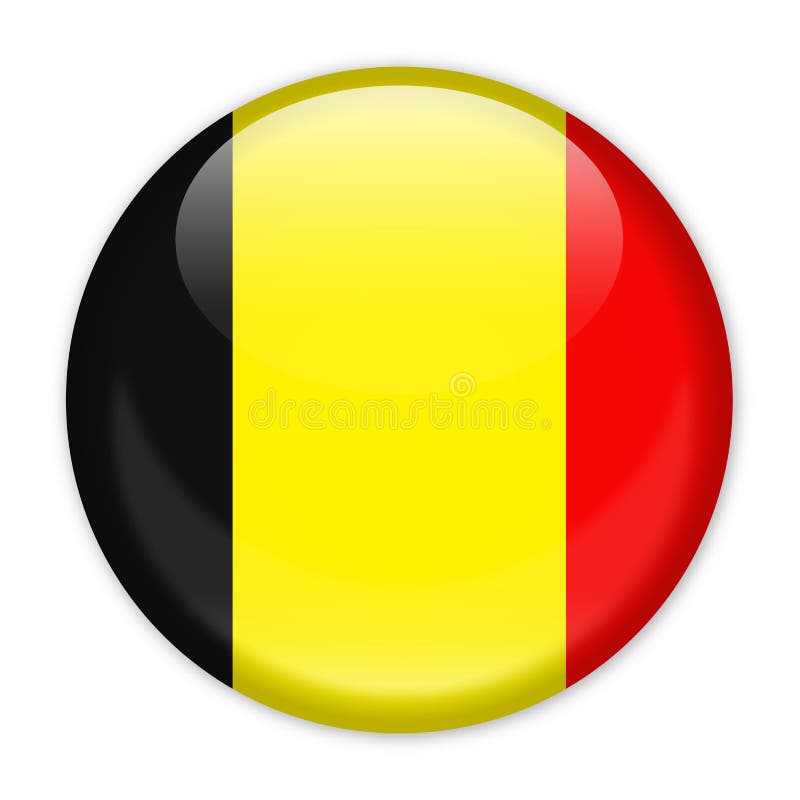 Belgium Flag Vector Round Icon Stock Illustration - Illustration of ...