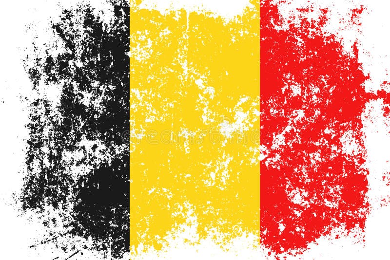 Belgium Grunge, Old, Scratched Style Flag Stock Vector - Illustration ...
