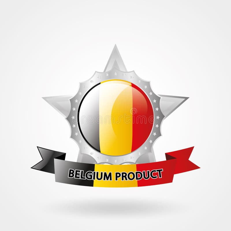 Belgium Label. Vector Illustration Decorative Design Stock Vector ...