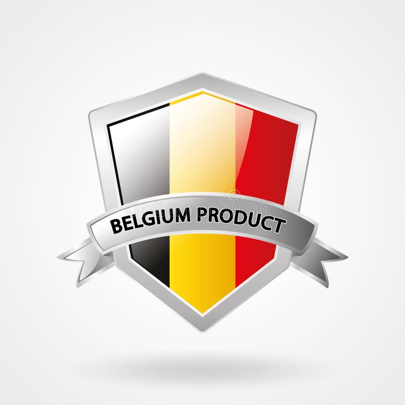 Belgium Label. Vector Illustration Decorative Design Stock Vector ...