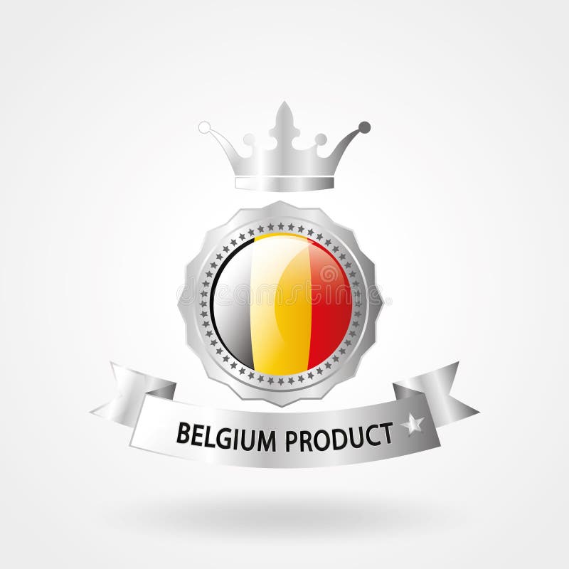 Belgium Label. Vector Illustration Decorative Design Stock Vector ...