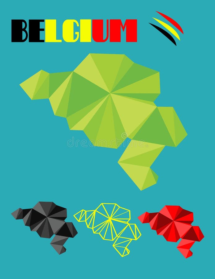 Belgium Map Country Infographics Stock Illustration - Illustration of ...