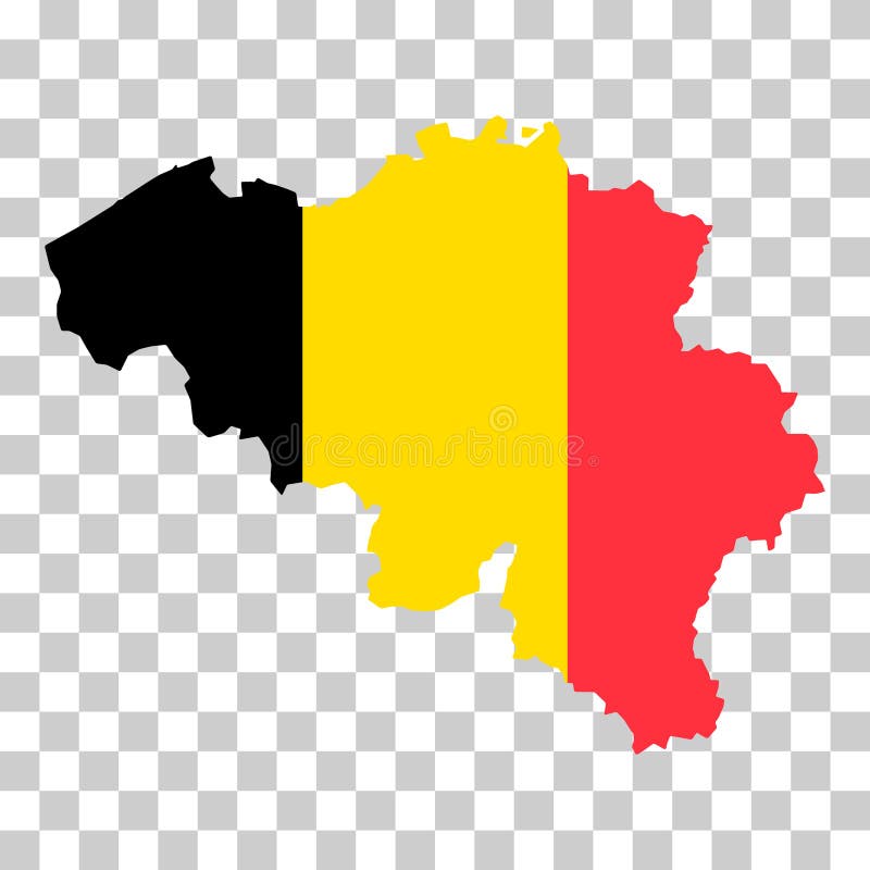 Belgium Map Symbol Shape, Travel Web Flat Concept Icon Vector ...