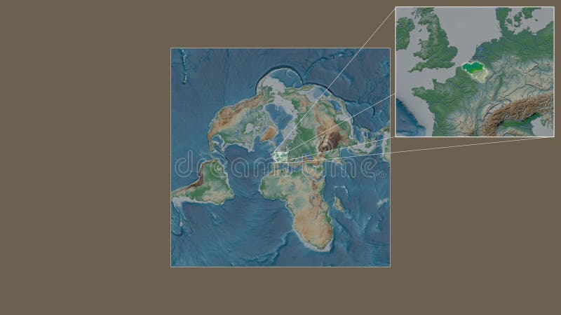 Belgium - Physical. Area Extracted Stock Illustration - Illustration of ...