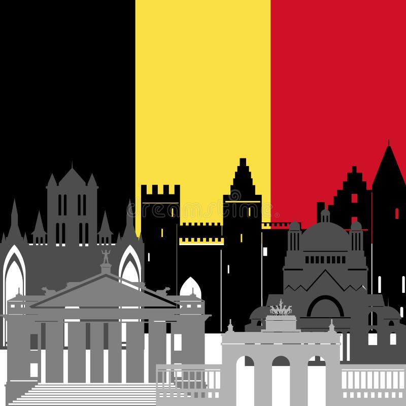 Belgium stock vector. Illustration of sign, country, shape - 41368139