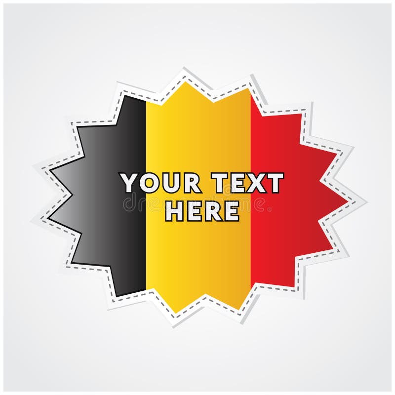 Belgium Sticker. Vector Illustration Decorative Design Stock Vector ...