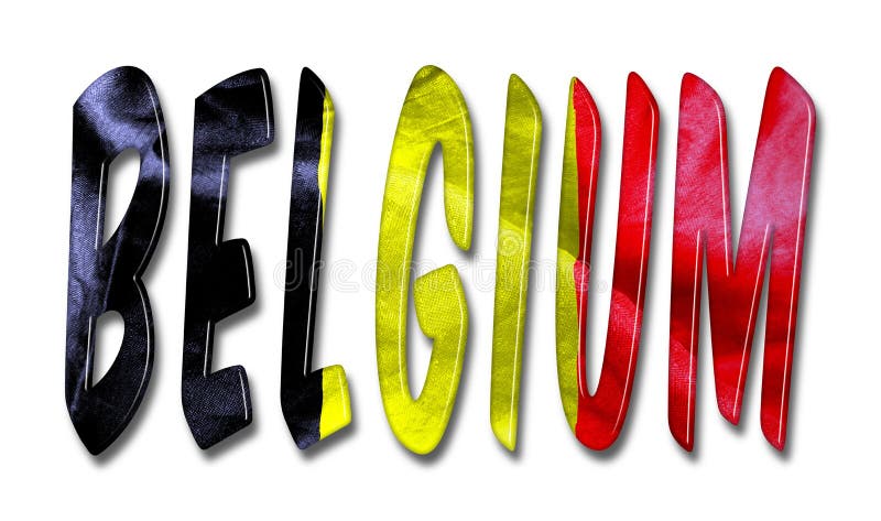 Belgium Word On The Road Question Mark Stock Image - Image of national ...
