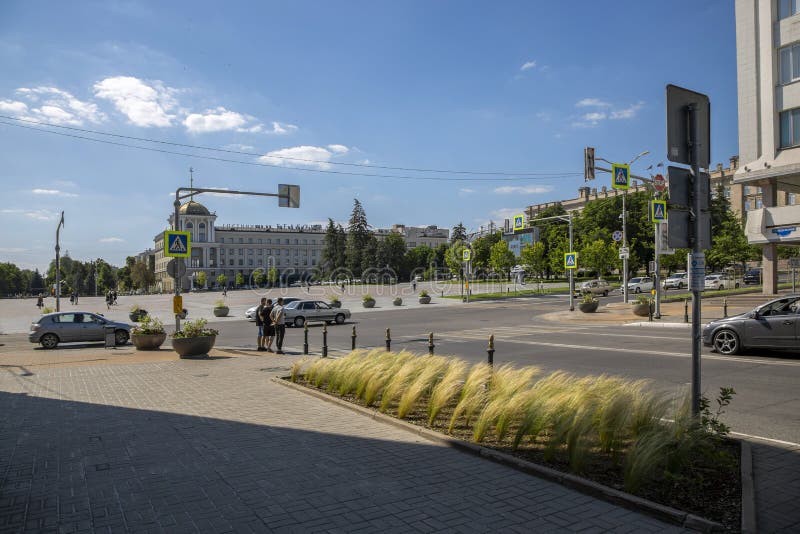 View of the Cathedral Square in the Center of Belgorod Editorial Image ...