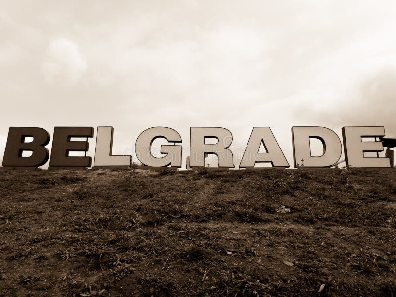 Belgrade stock photo. Image of sign, belgrade, town - 121201702