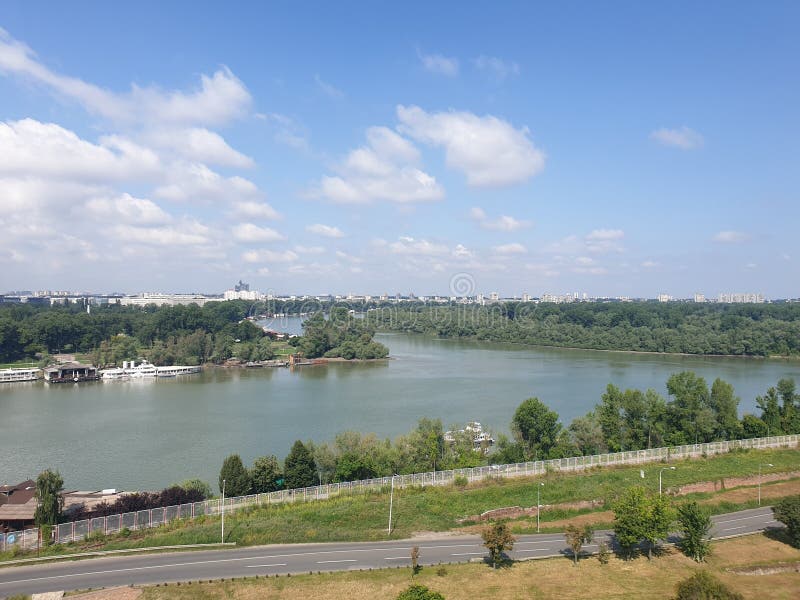 Belgrade City View Over River Stock Photo - Image of belgrade, view ...
