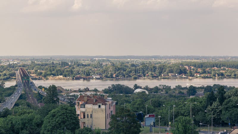 Belgrade Downtown Sunset. Old Belgrade Buildings Stock Photo - Image of ...