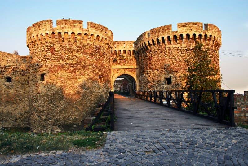 Belgrade fortress gate stock photo. Image of boundary - 21522704