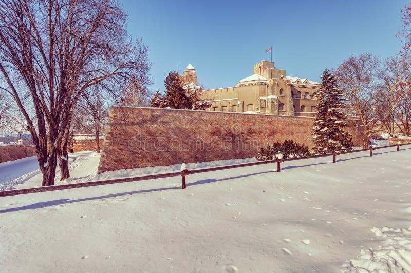 Belgrade Fortress in Winter Stock Photo - Image of town, europe: 82758260