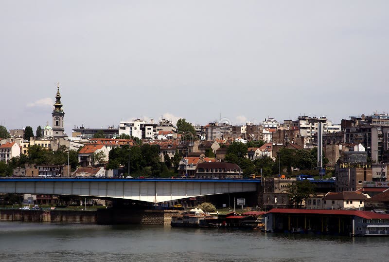 Belgrade panorama editorial stock photo. Image of landmark - 19529843