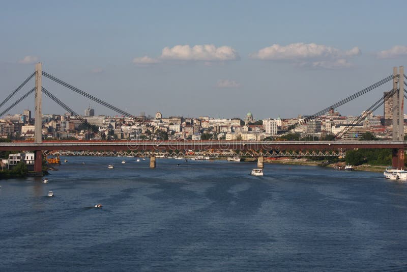 Belgrade panorama stock image. Image of architecture - 43992301