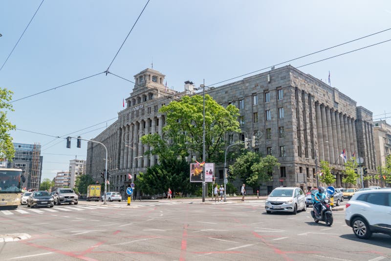 Central Post Office of Serbia Editorial Stock Photo - Image of beograd ...