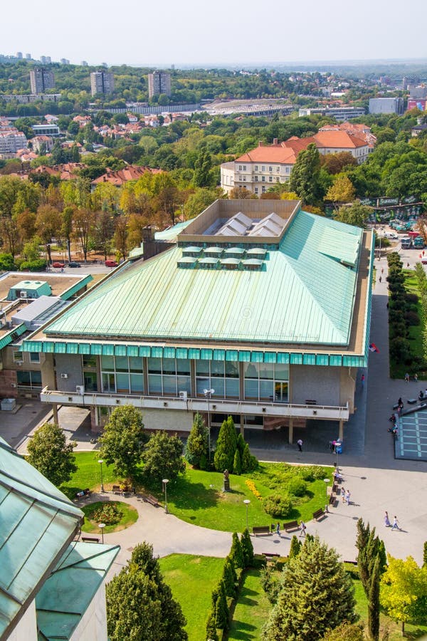 Belgrade, Serbia 11/09/2017: National Library of Belgrade Editorial ...